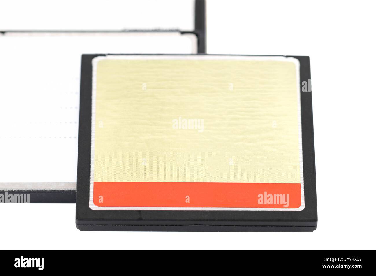 Compact Flash memory cards (CF card) on white background Stock Photo ...