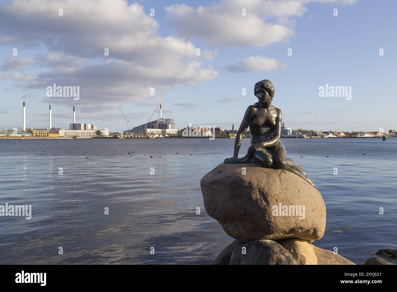 Photograph of the little mermaid in Copenhagen, Denmark, Europe Stock ...