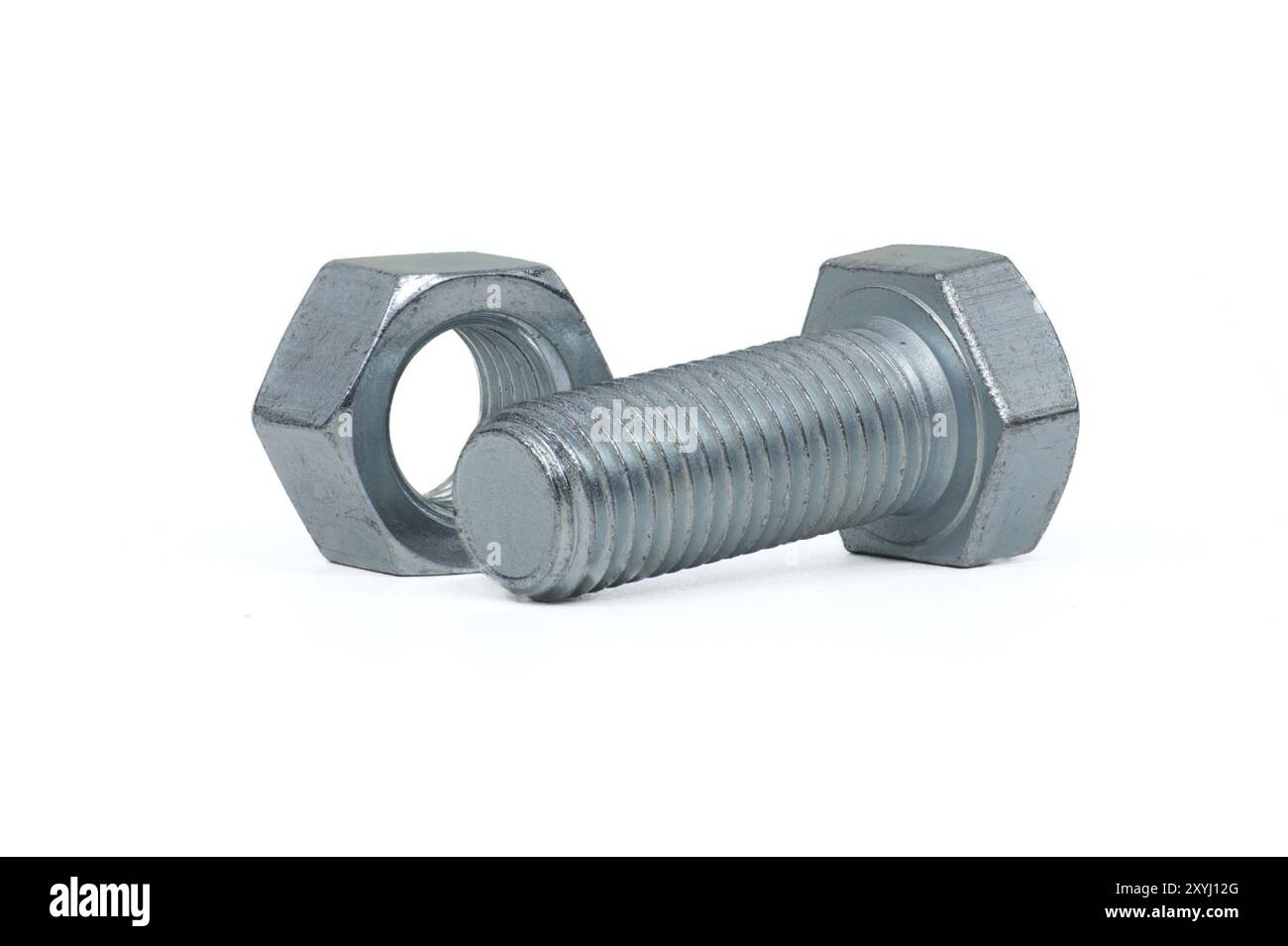 Full thread hexagon bolt and internal screw coated with a protective ...
