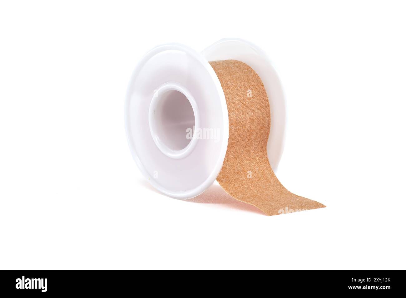 Medical zinc oxide adhesive dressing plaster roll isolated on white ...