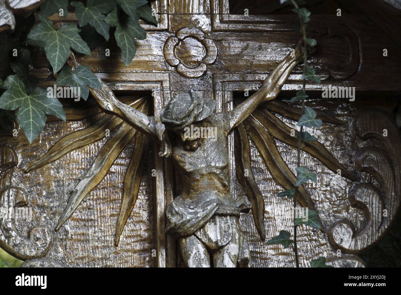 Jesus Christ in a cemetery Stock Photo - Alamy