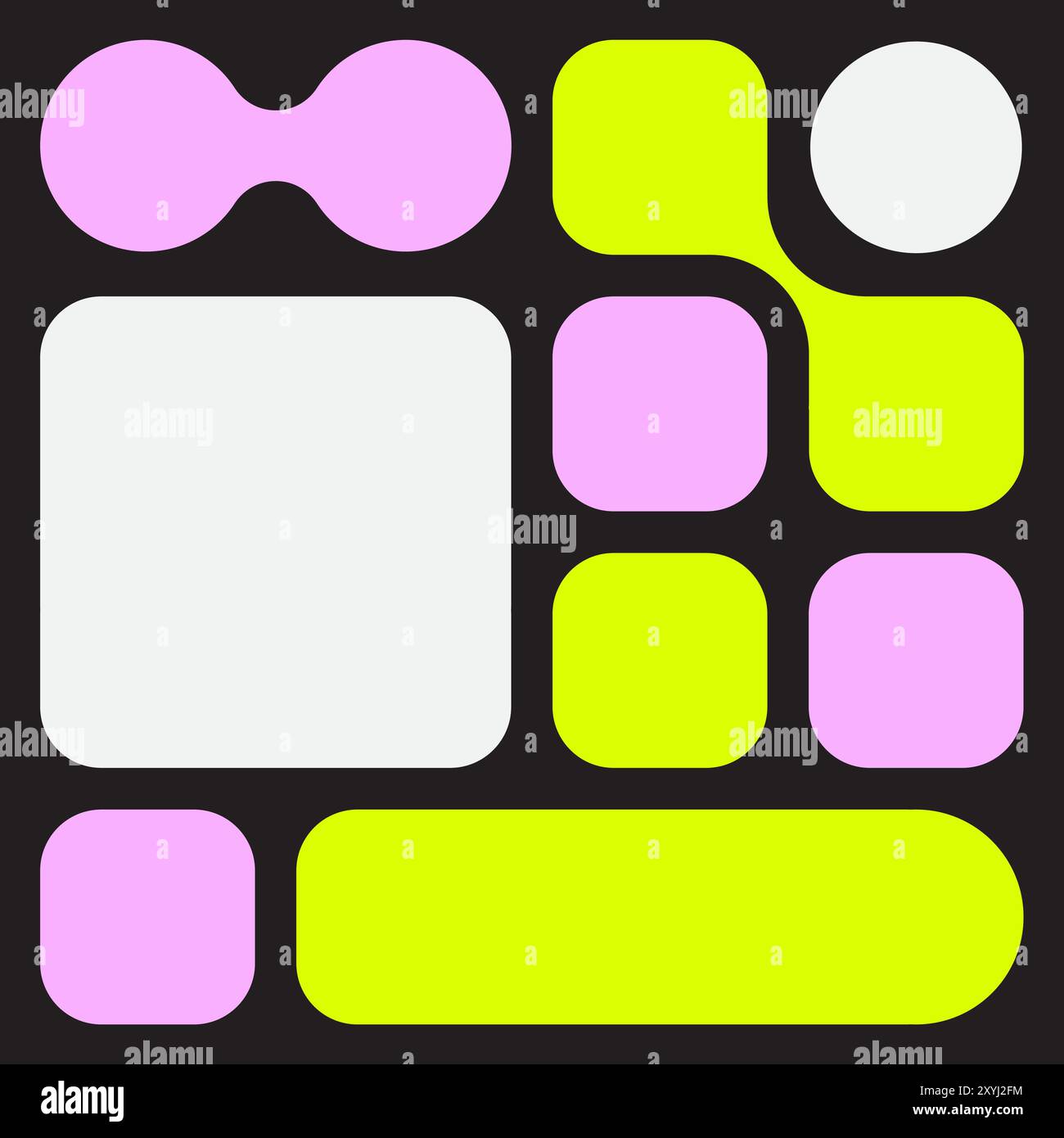 Y2K Trendy Geometry Futuristic shapes. Naive Design elements, Simple ...