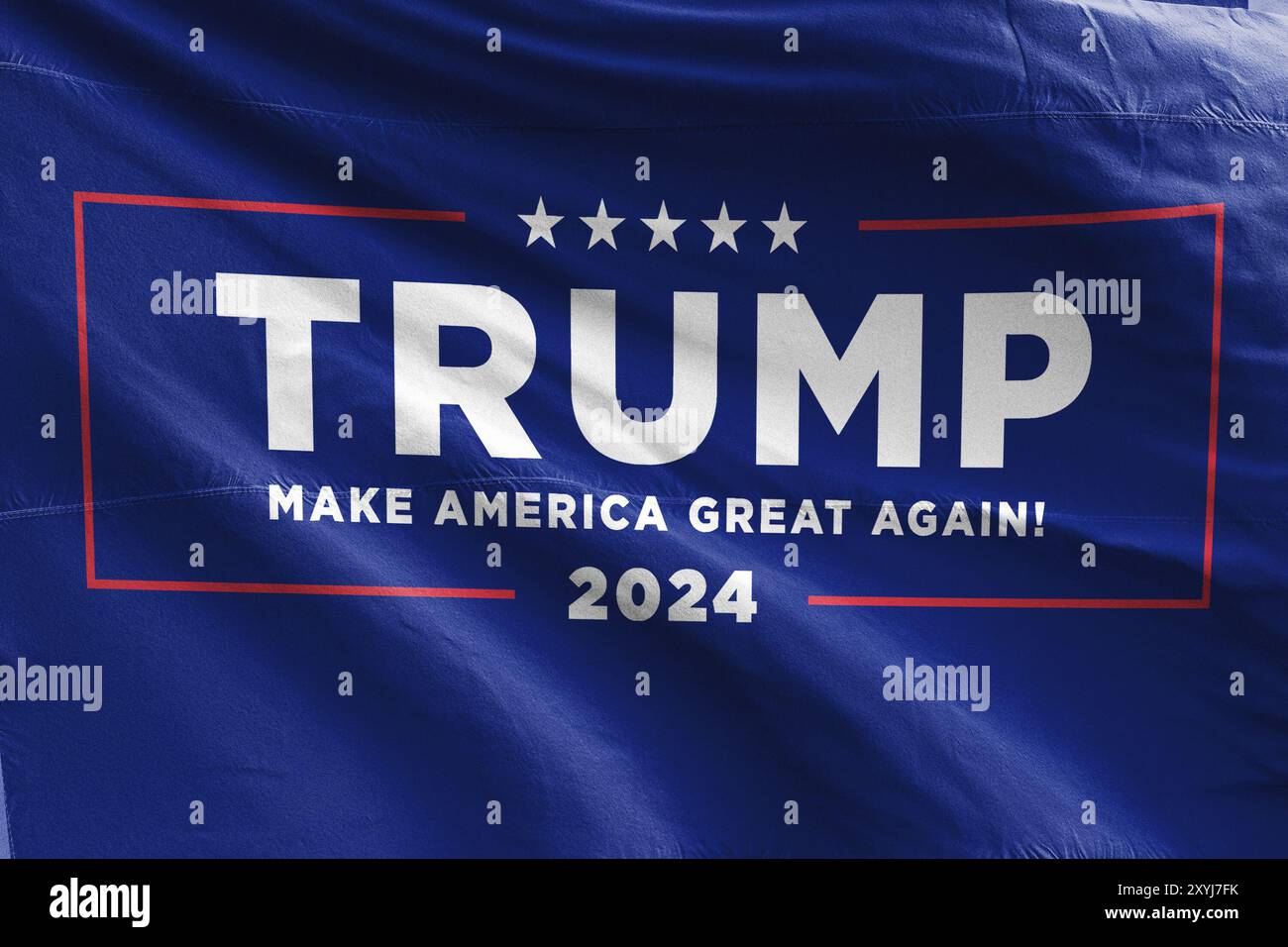 Donald Trump 2024 presidential campaign flag Stock Photo - Alamy