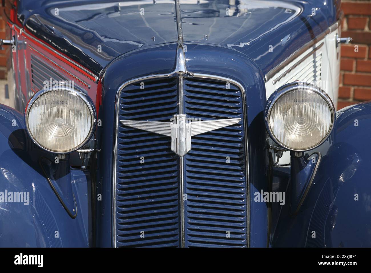 Front of a beautiful classic car Stock Photo - Alamy