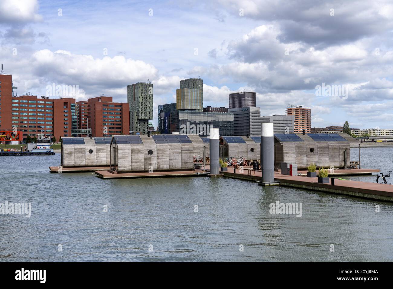 Floating hotel rooms, Wikkelboat in the Rijnhaven, the Rijnhaven, a 28 ...