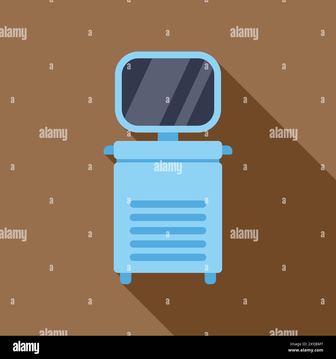 Medical ultrasound machine generating sound waves for diagnostic ...