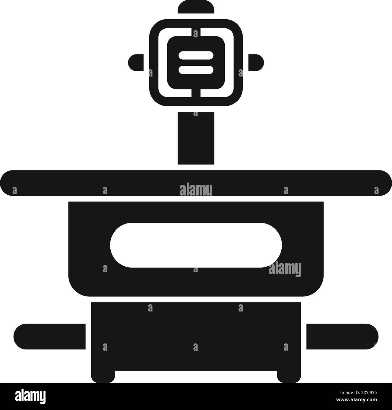 Professional digital platform scale is showing weight data for ...