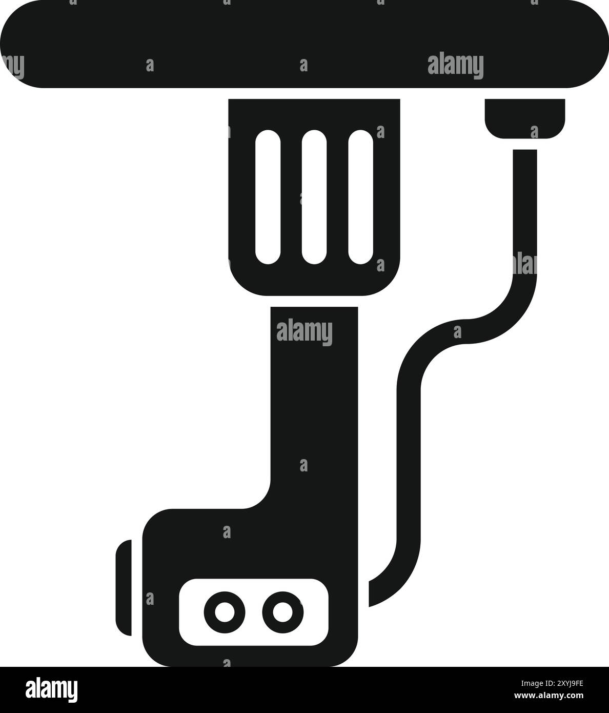 Medical equipment showing blood pressure cuff measuring vital signs, in ...