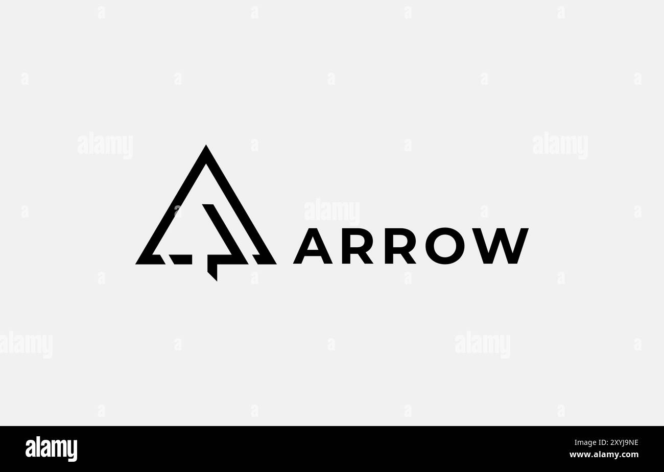 Logo Arrow and Letter A, Template creative design fintech, technology ...