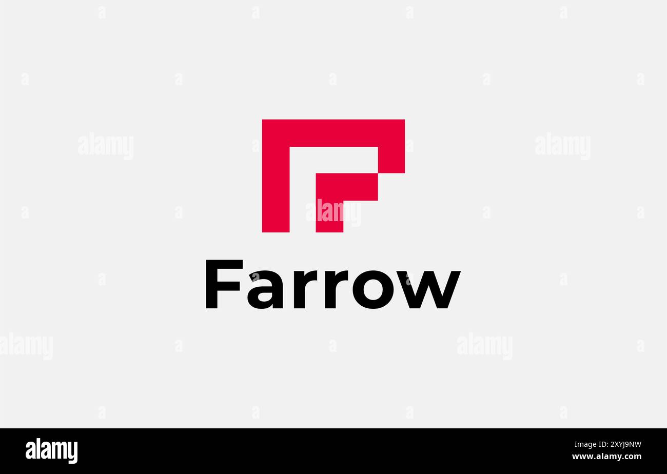 Logo Arrow and Letter F, Template creative design fintech, technology ...