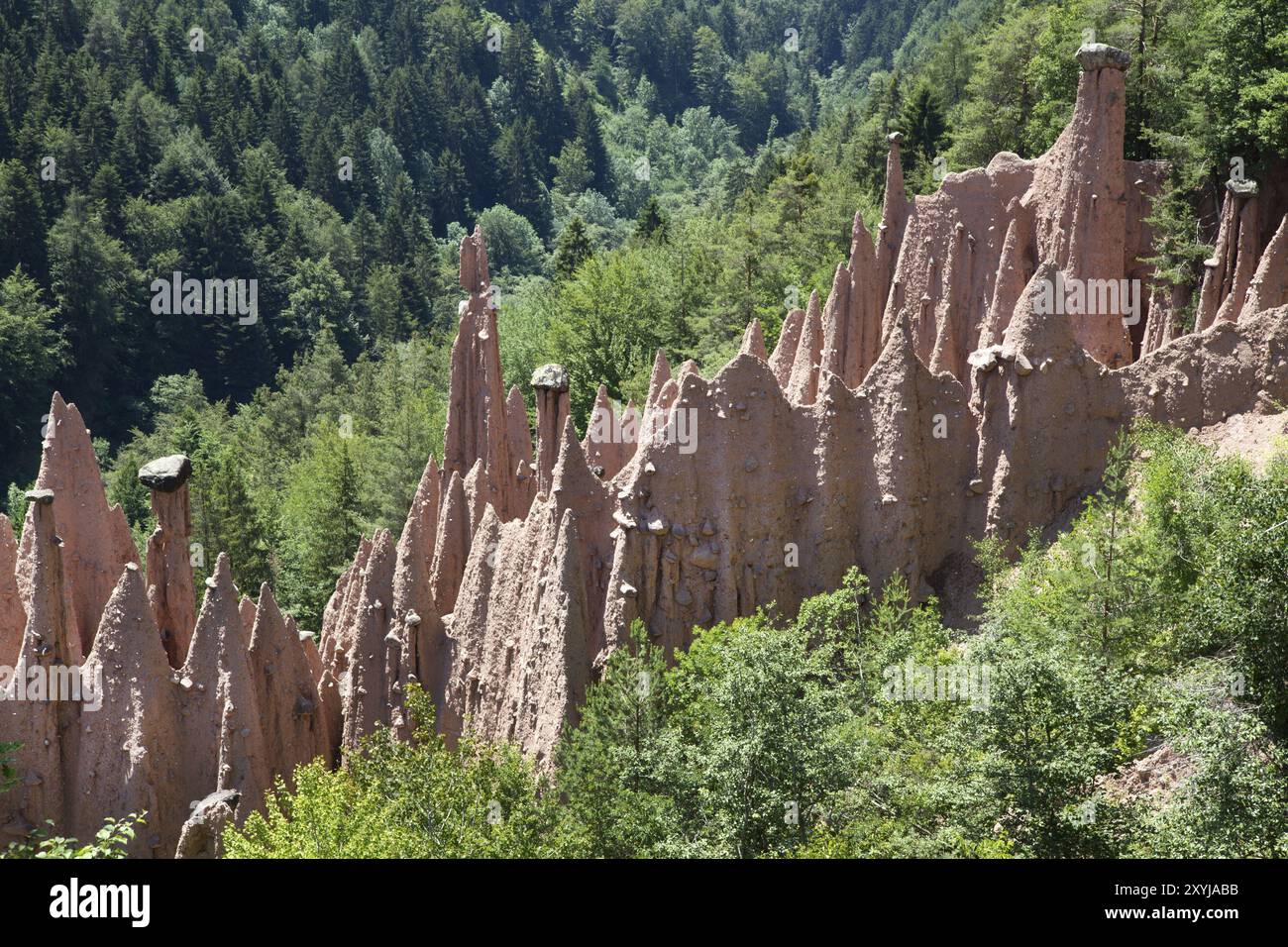 Earth pyramids in South Tyrol near Oberbozen Stock Photo - Alamy