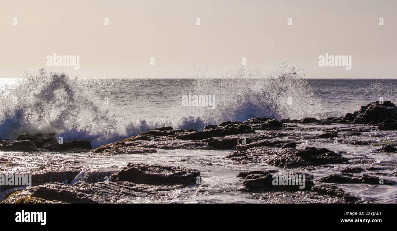 Breaking against breakwater hi-res stock photography and images - Alamy