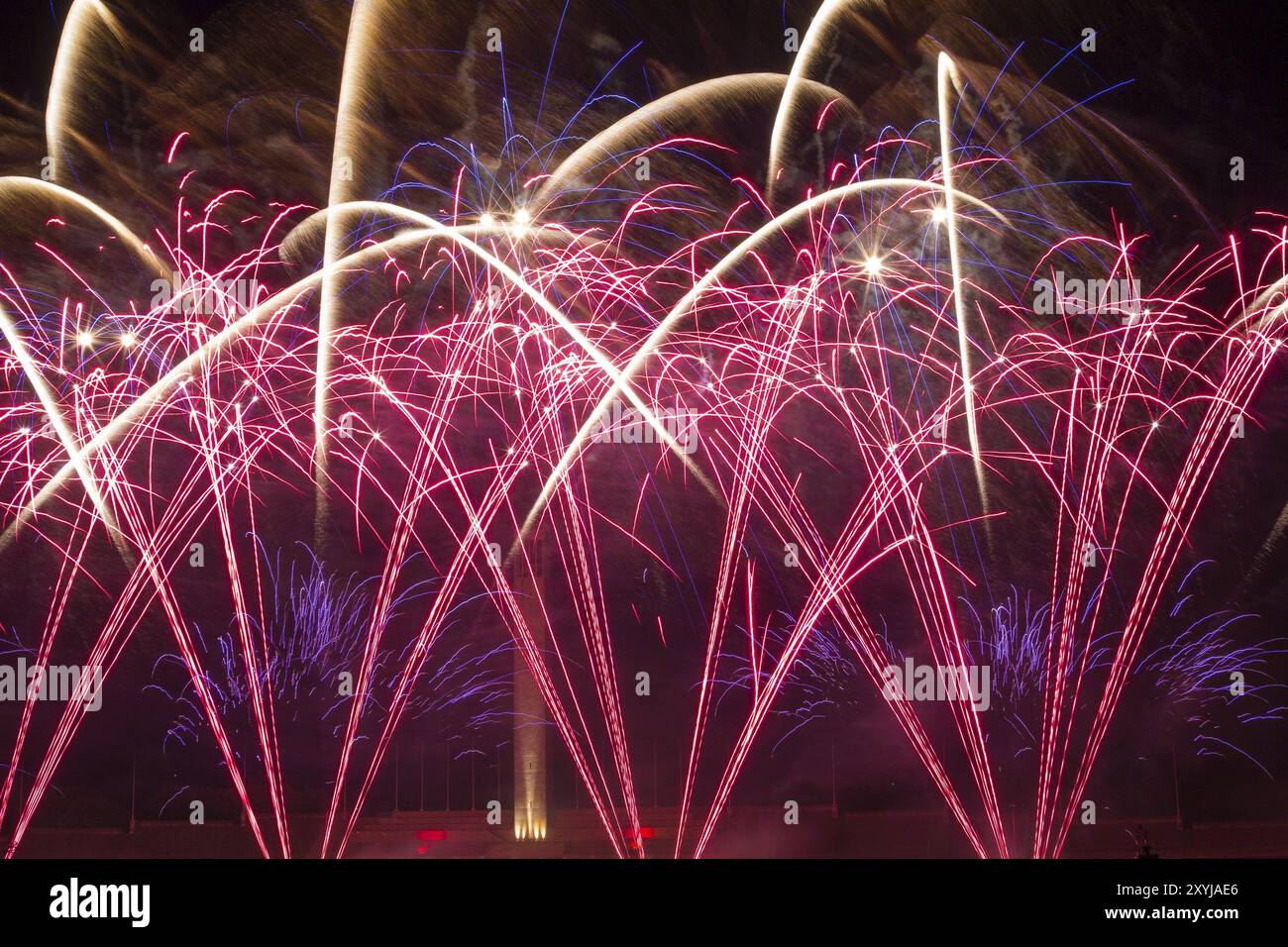 Shot bright colorful fireworks explodes hi-res stock photography and ...