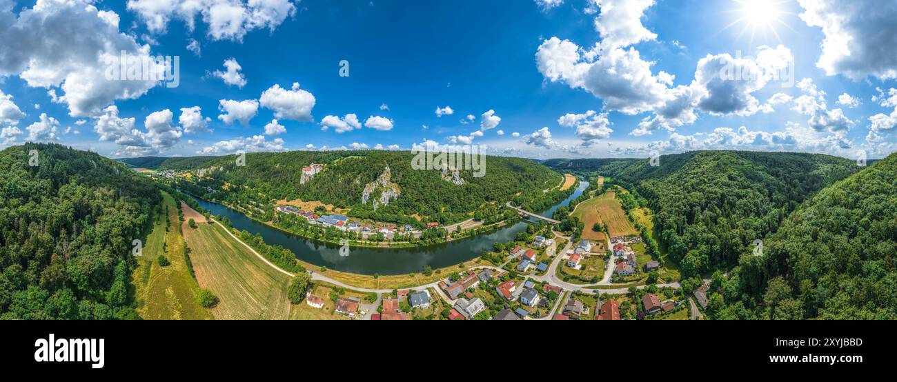The beautiful Altmuehl Valley around Prunn near Riedenburg in Bavaria ...