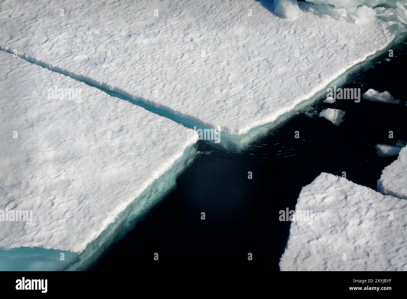 Fractured pack ice at 80°35’ N above Svalbard, Norway Stock Photo - Alamy