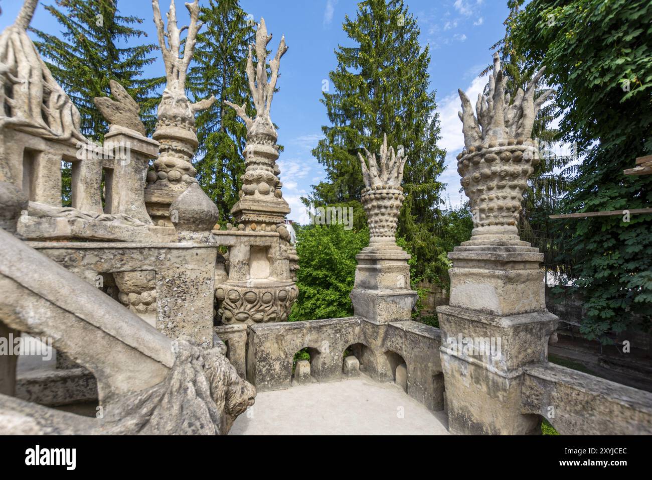 The postman Cheval Ideal Palace museum in France Stock Photo - Alamy