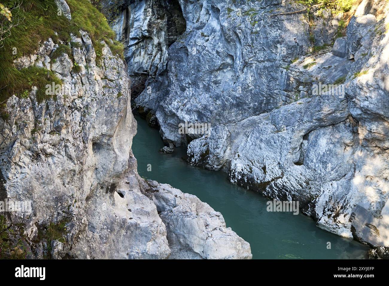 Blue river between cliffs hi-res stock photography and images - Alamy