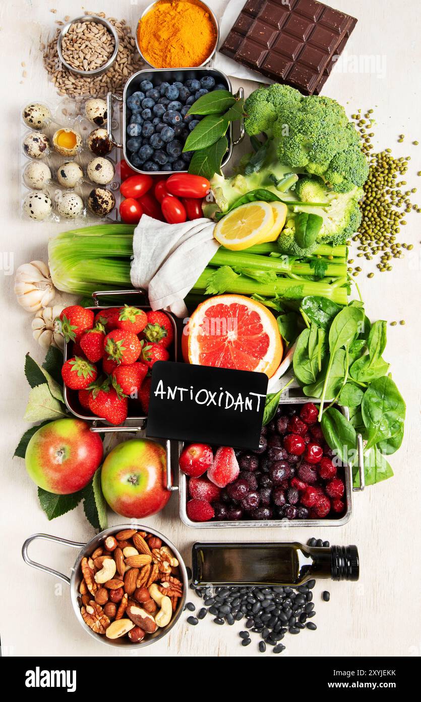Vegan health and super food with a large collection of foods. High in ...