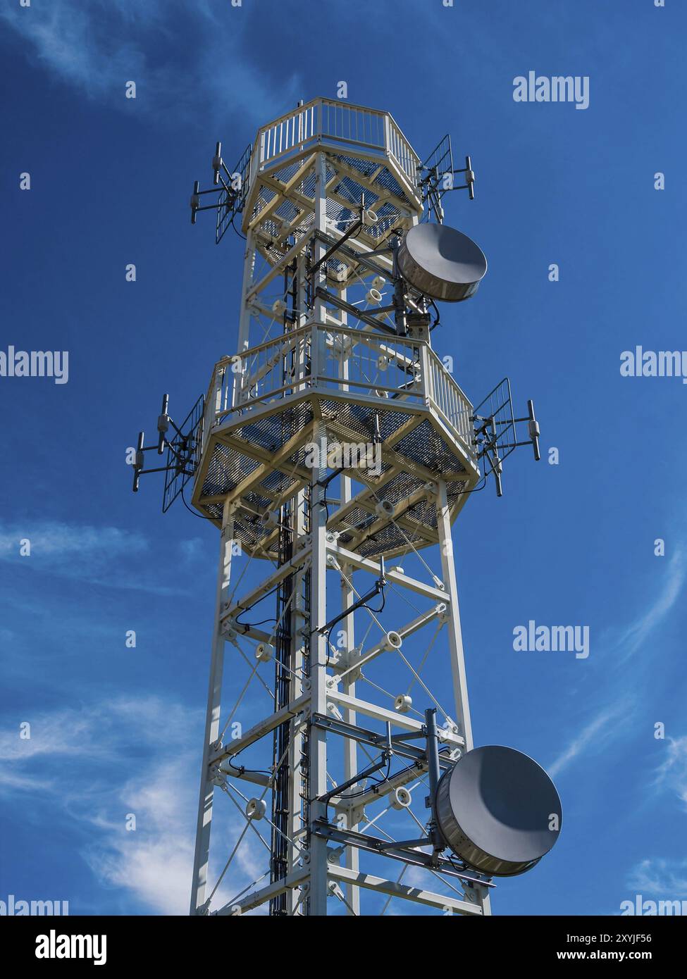 Transmission mast at the Bastorf lighthouse Stock Photo - Alamy