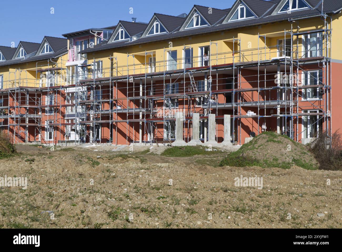 New development area in rural Bavaria Stock Photo - Alamy