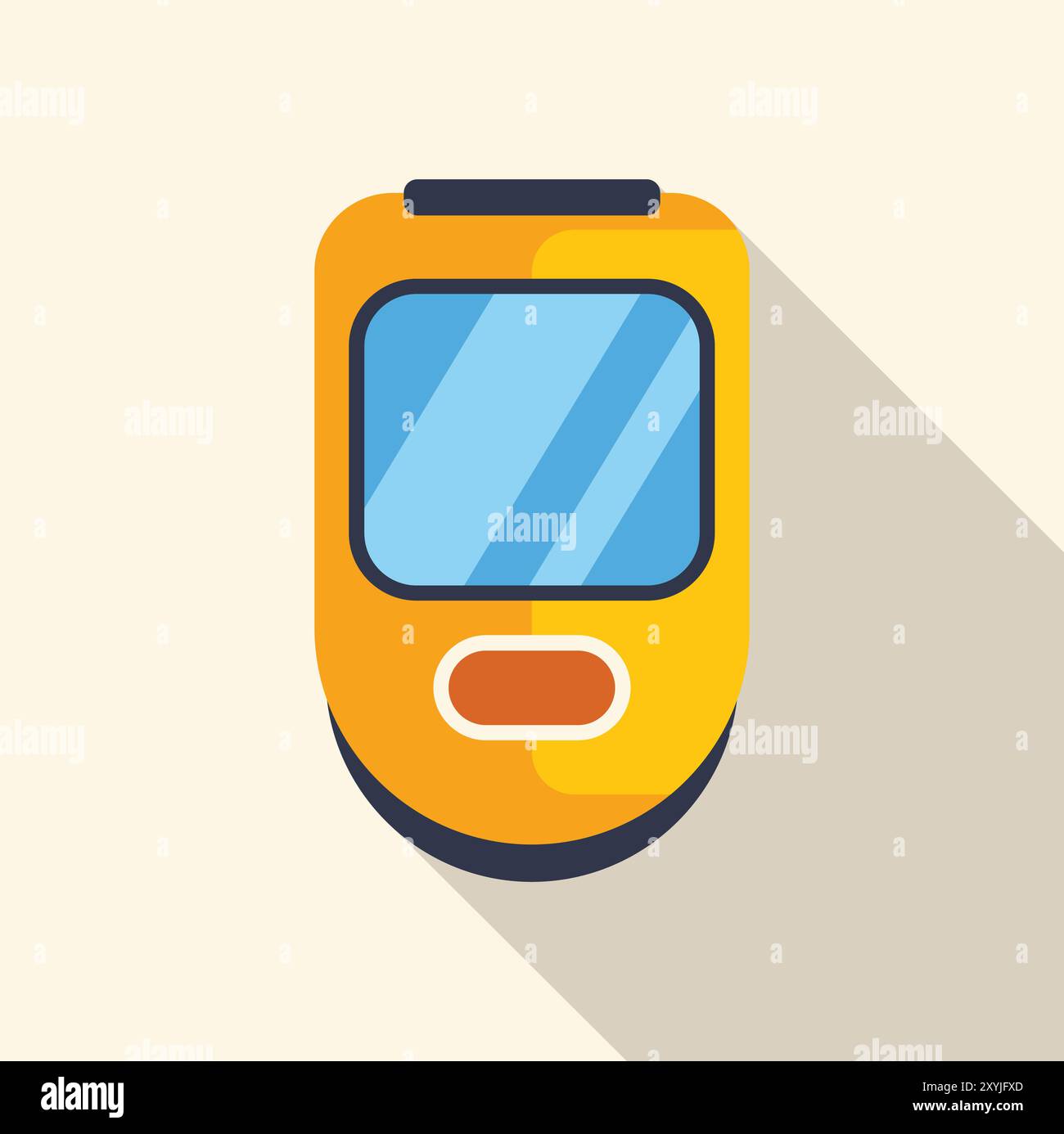 Minimalist vector illustration of a modern high speed train showing ...