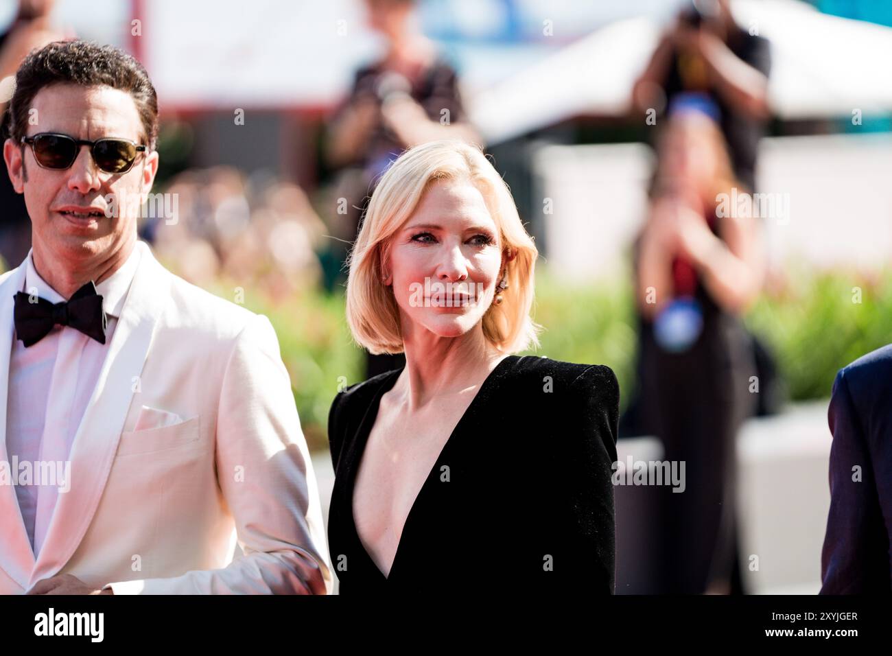 VENICE, ITALY - AUGUST 29 2024 - Tim Cook, Alfonso Cuaron, Cate ...