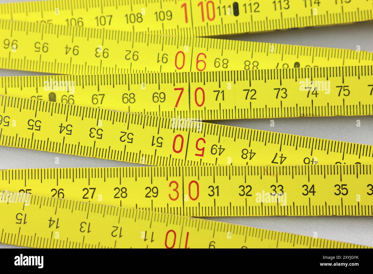 Folding rule, measuring tool for hollowing out Stock Photo - Alamy