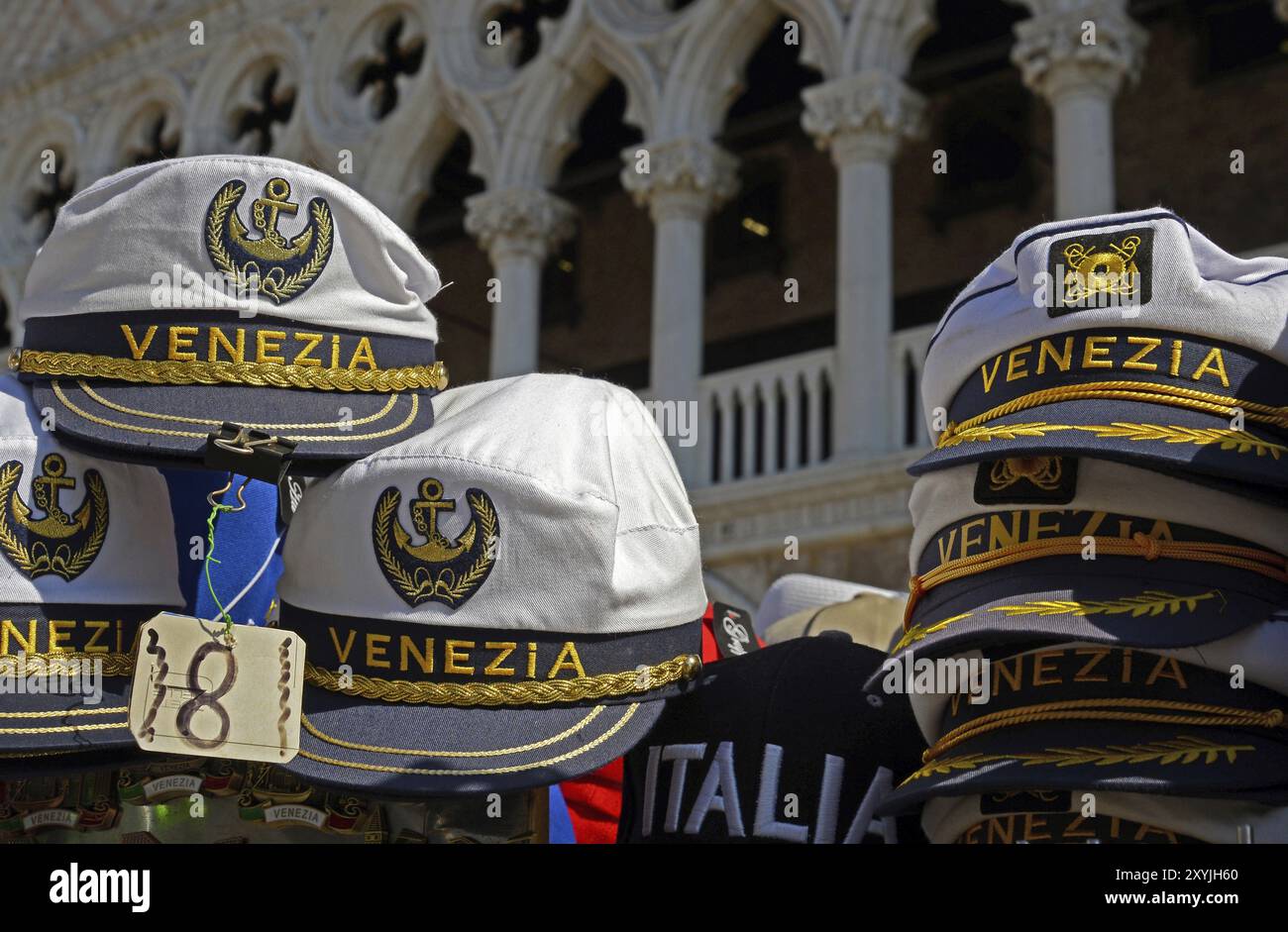 Caps, souvenir from Venice Stock Photo - Alamy