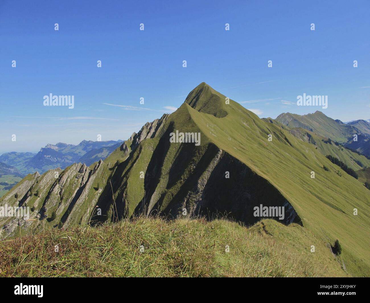 Sharp mountain ridge Stock Photo - Alamy