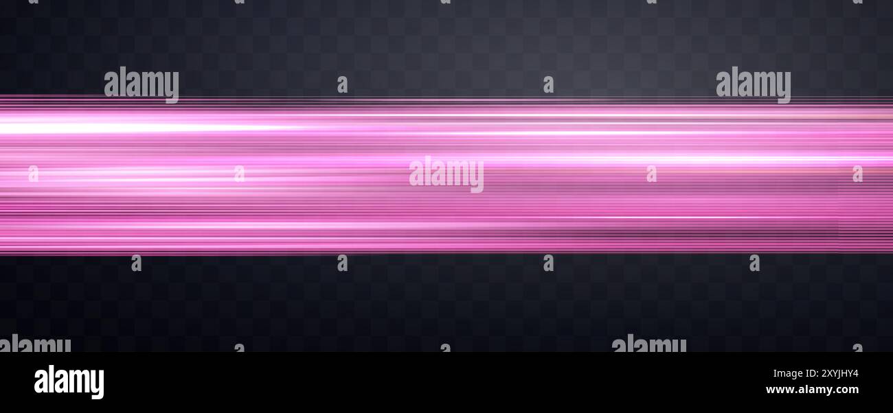 Speed rays, velocity light neon flow, zoom in motion effect, pink glow ...