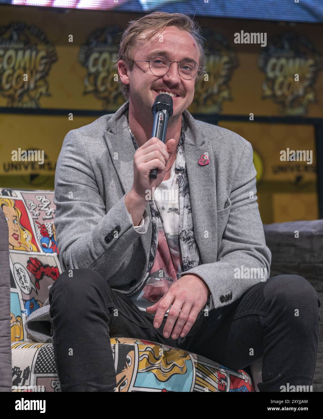 DORTMUND, GERMANY, December 7th 2019: Tom Felton (*1987, English actor ...