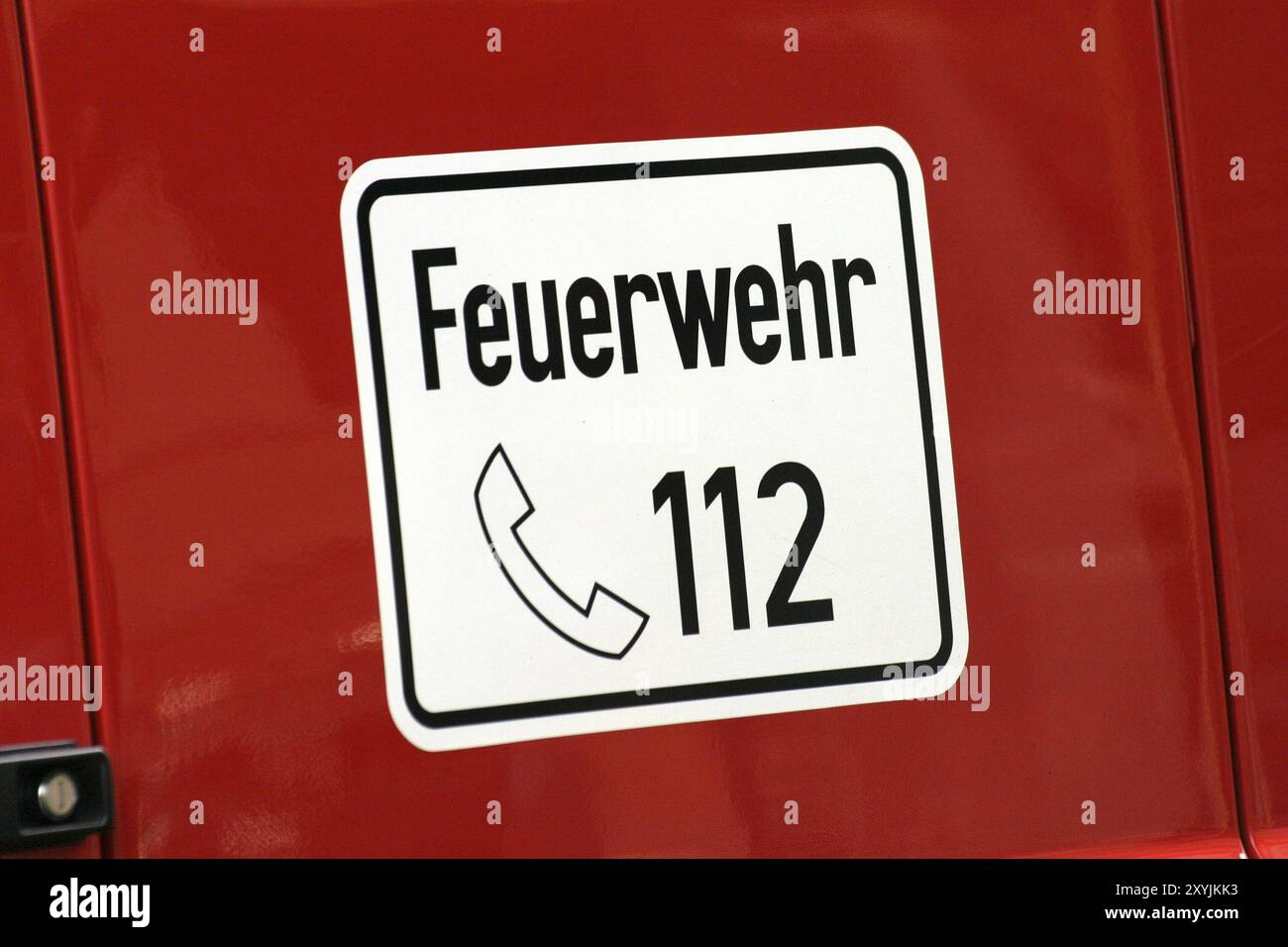 Fire brigade emergency call 112 Stock Photo - Alamy