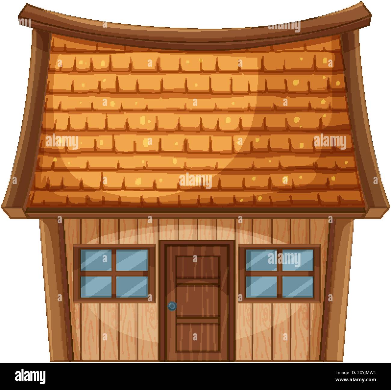 Wooden facade roof structure Stock Vector Images - Alamy