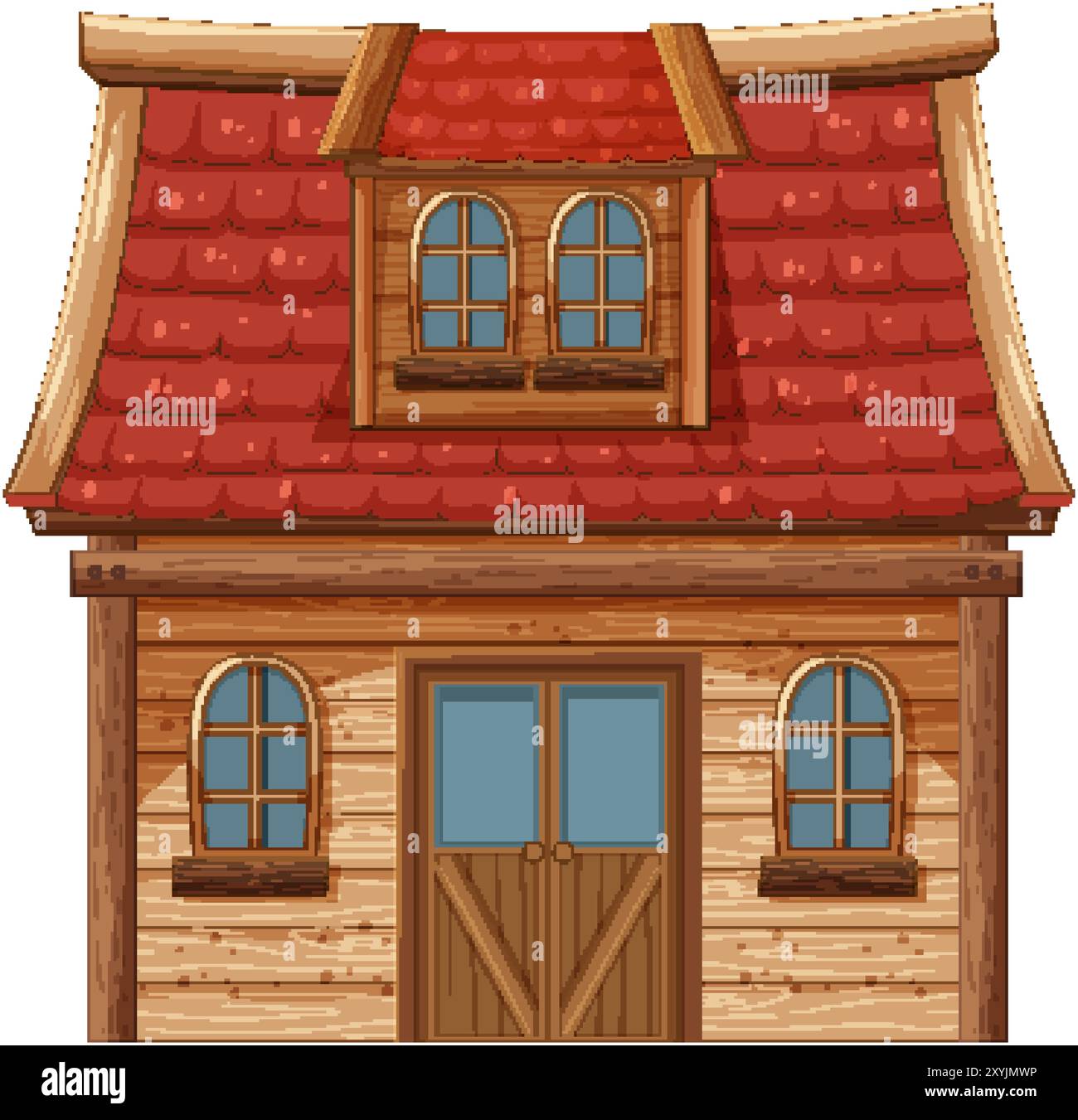 Traditional tiled house roof Cut Out Stock Images & Pictures - Alamy
