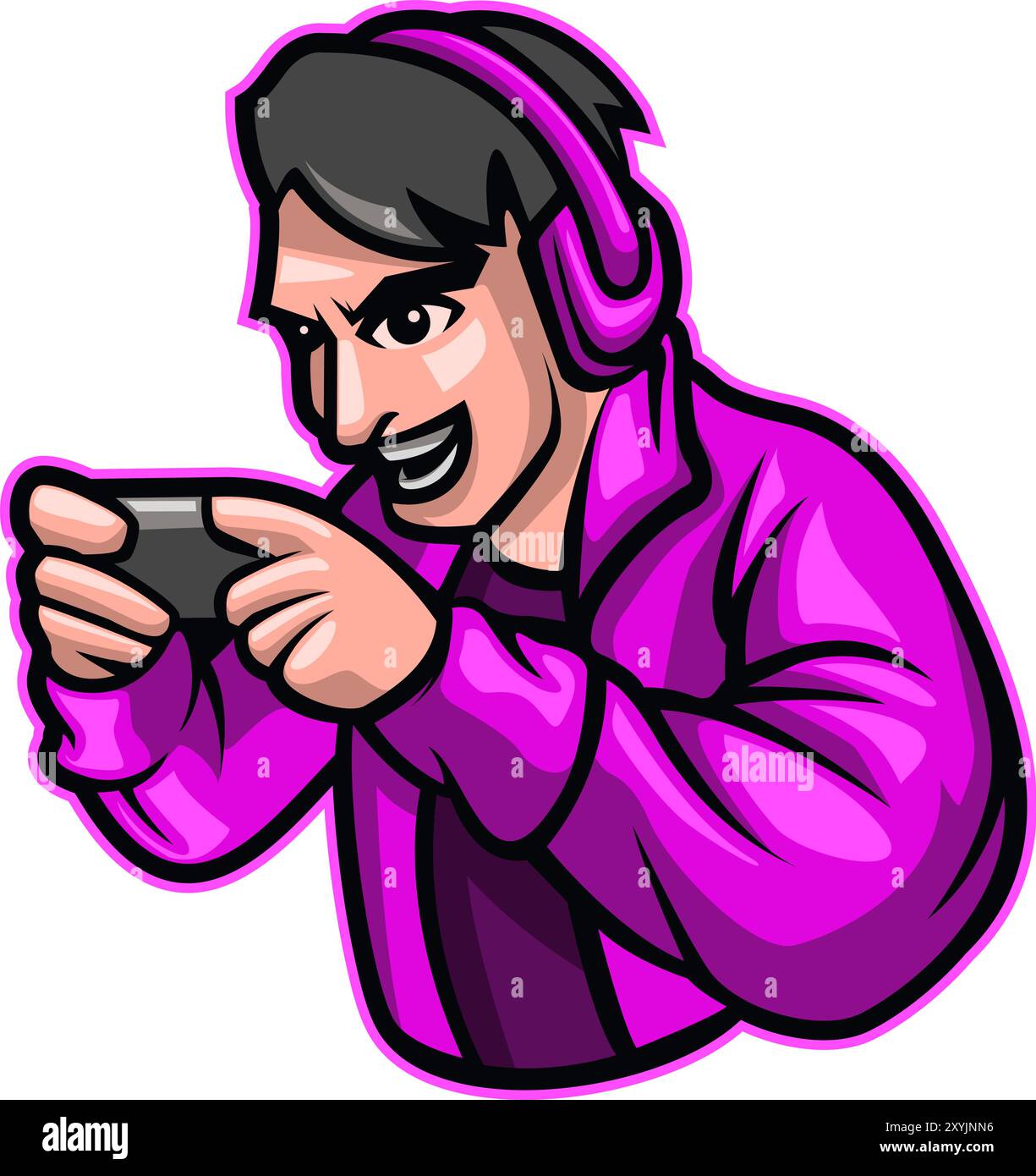 Gamer mascot hi-res stock photography and images - Alamy