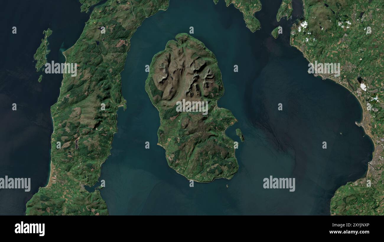 Isle of Arran in the Inner Seas off the West Coast of Scotland on a ...