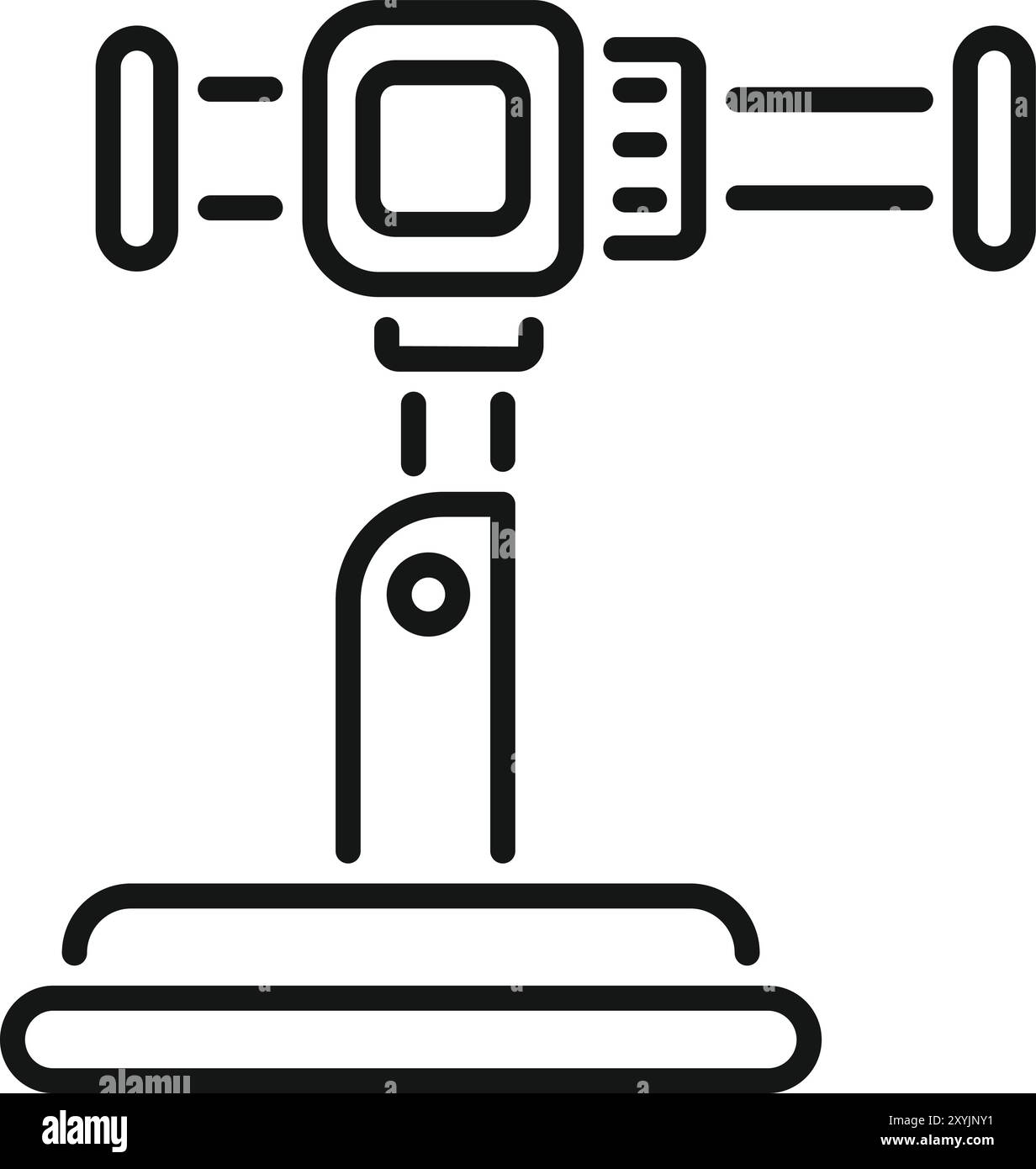 Icon Of A 3d Printer Creating An Object From Plastic Filament Stock Vector Image And Art Alamy