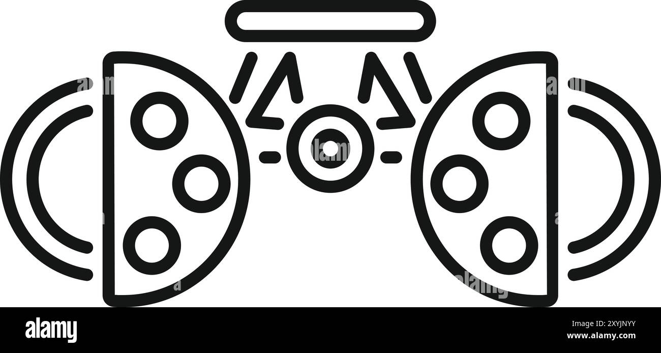 Ophthalmologist equipment checking patient vision with phoropter ...