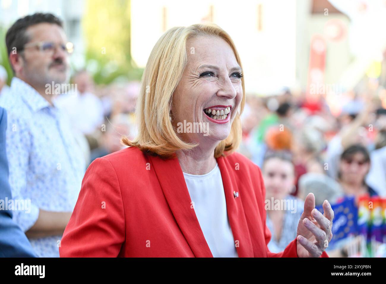 SPOE Wahlkampfauftakt zur Nationalratswahl 2024 in Linz 29.08.2024 ...