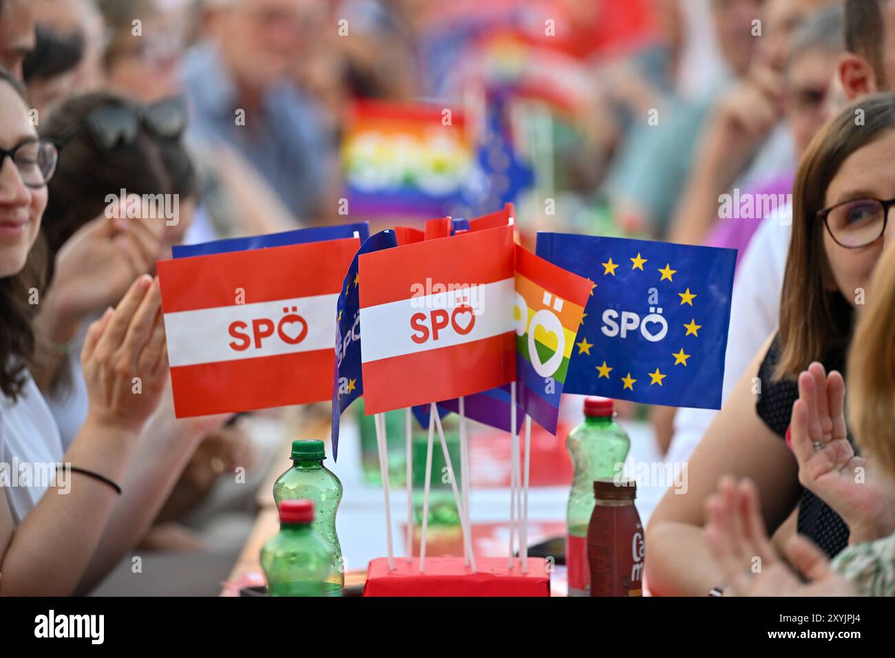 SPOE Wahlkampfauftakt zur Nationalratswahl 2024 in Linz 29.08.2024 ...
