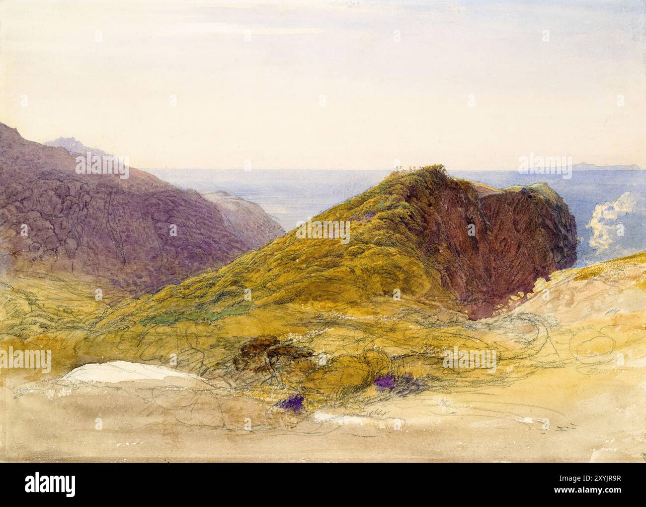 Samuel Palmer, On the North Coast of Devon, Lundy Island in the ...