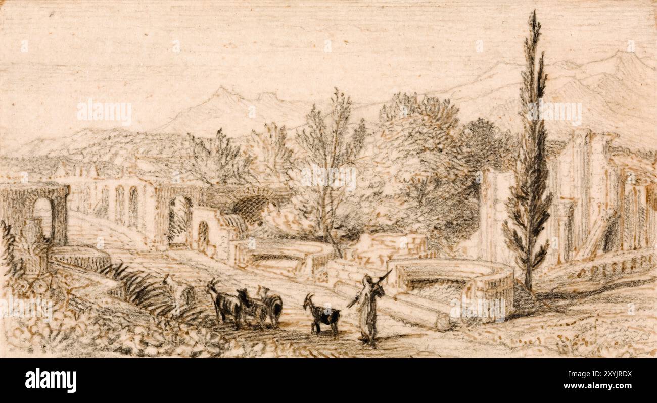 Pompeii drawing hi-res stock photography and images - Alamy