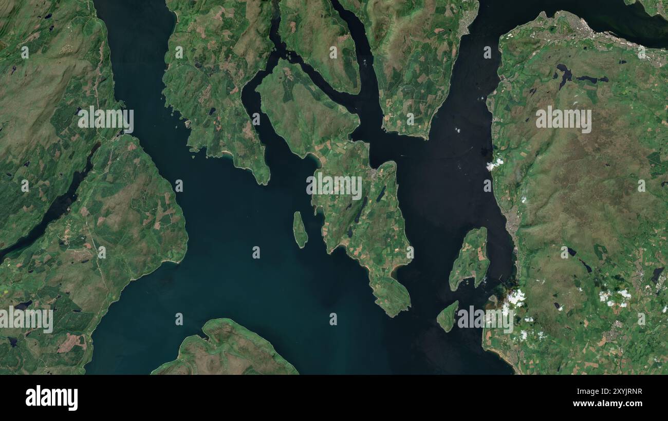 Bute Island in the Inner Seas off the West Coast of Scotland on a ...
