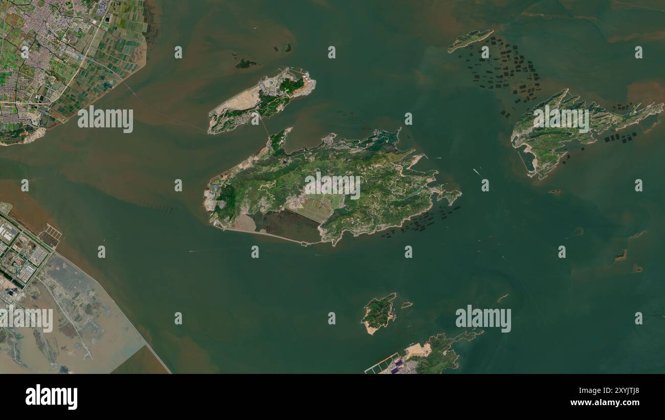 Eastern china sea satellite map hi-res stock photography and images - Alamy