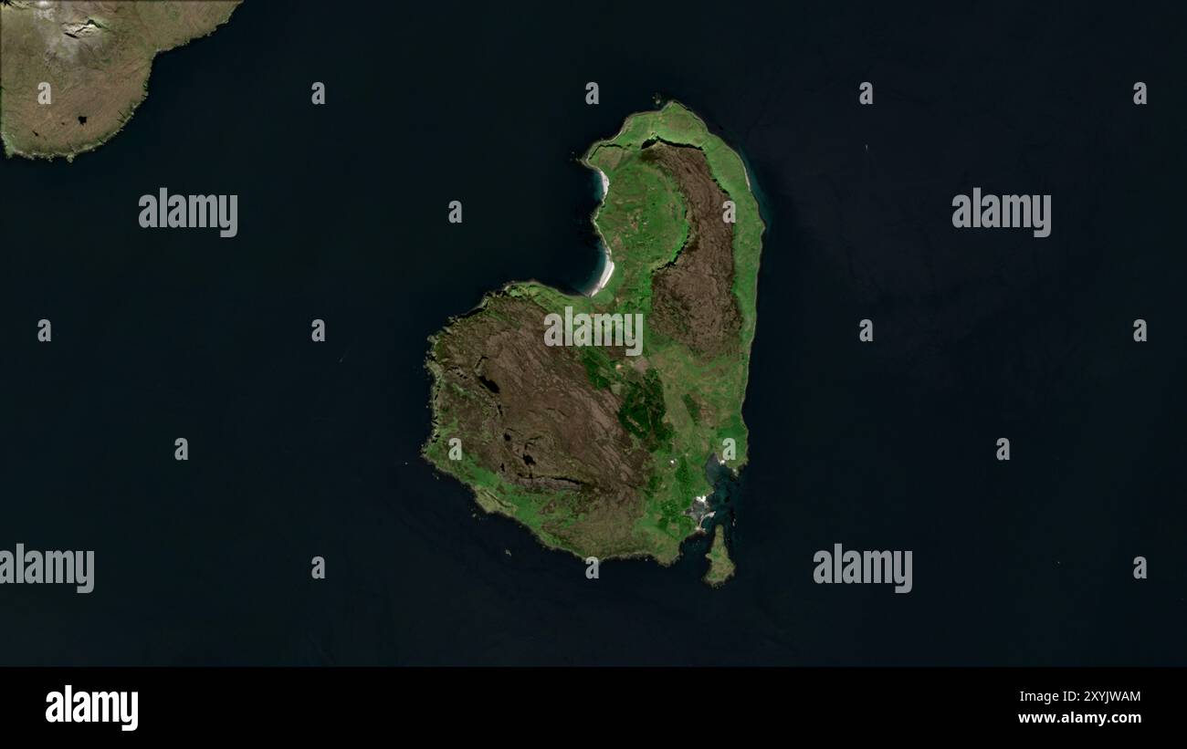 Eigg Island in the Inner Seas off the West Coast of Scotland on a ...