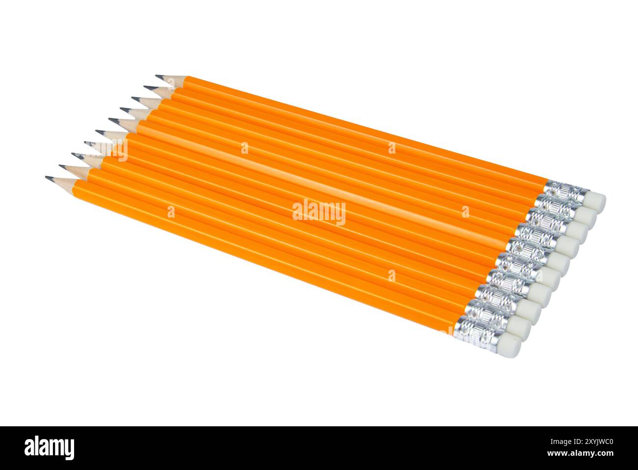 Sharpened graphite pencils isolated on white background Stock Photo - Alamy