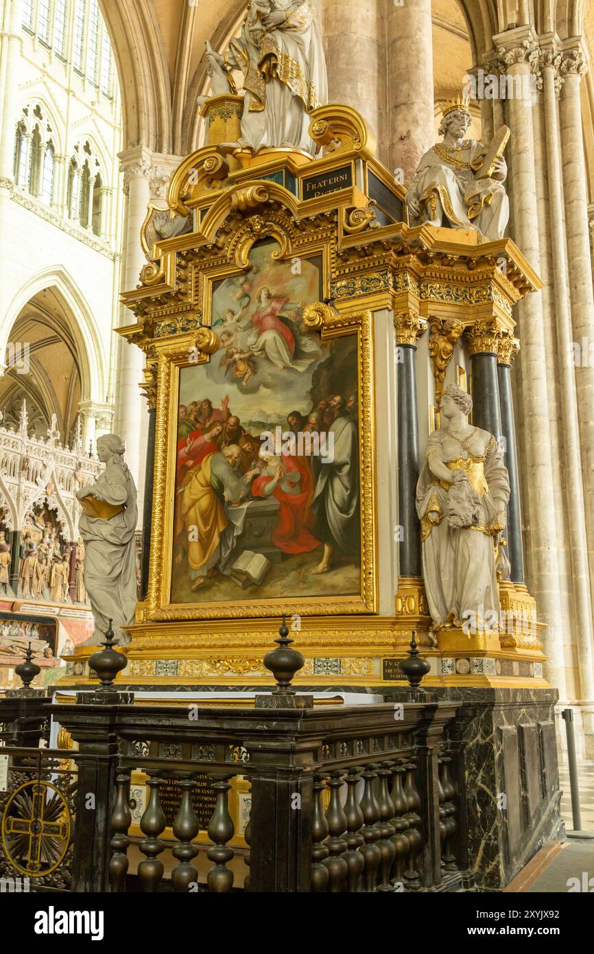 Chapel Notre-Dame du Pilier Rouge by Nicolas Blasset in 1627 and ...