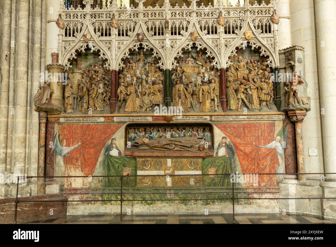 Scenes from the life of St. Firmin and the tomb of Bishop Ferry de ...