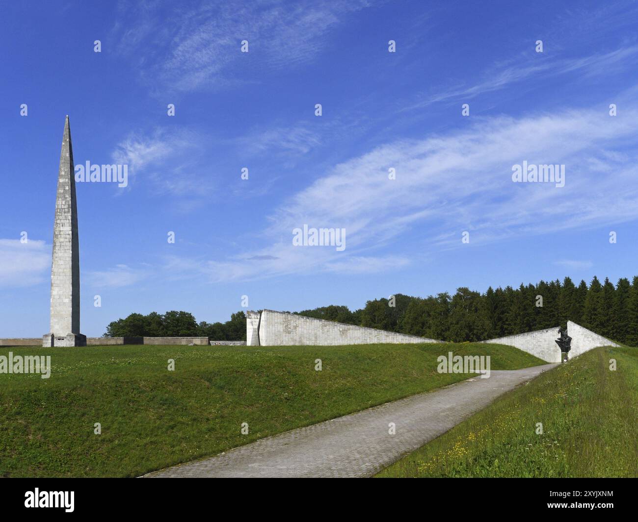 The memorial to the fallen soldiers of the Second World War is a large ...