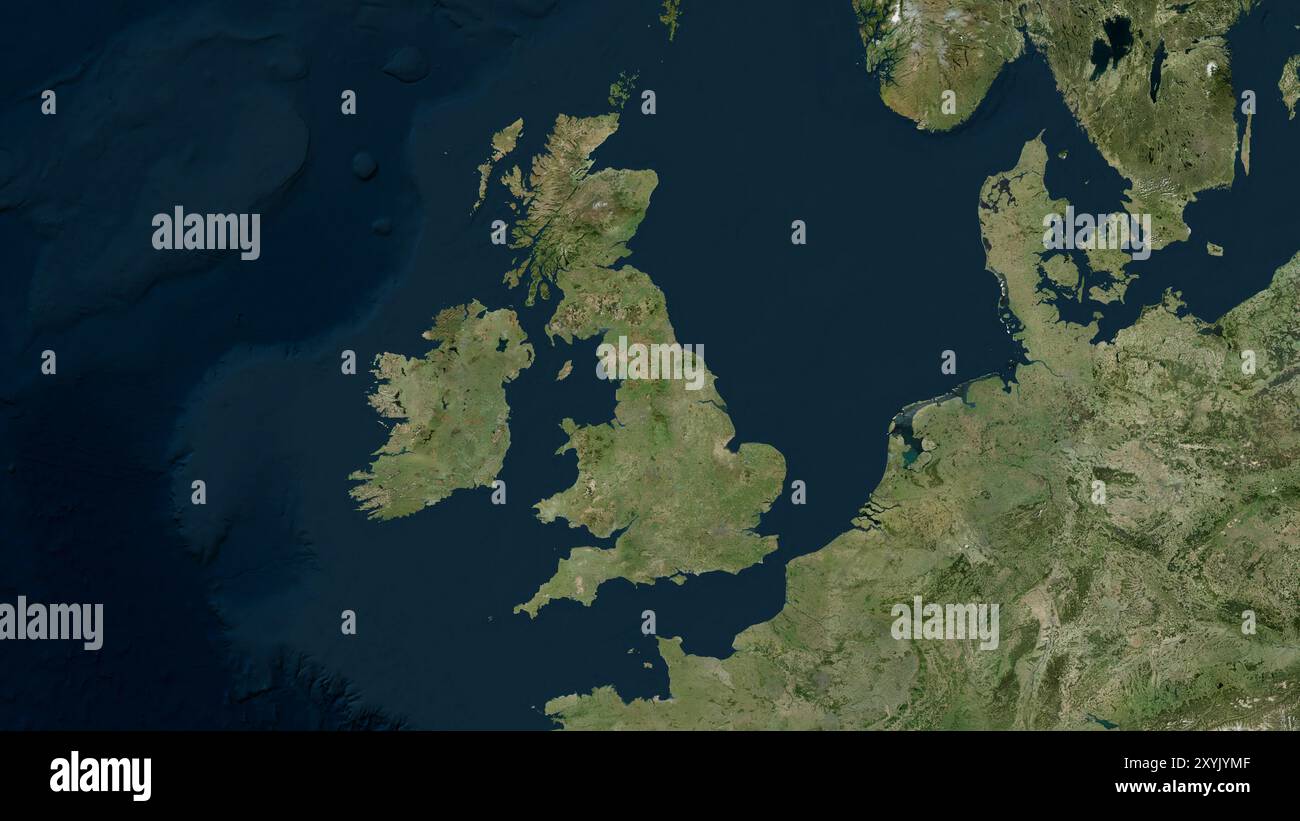English channel satellite map hi-res stock photography and images - Alamy